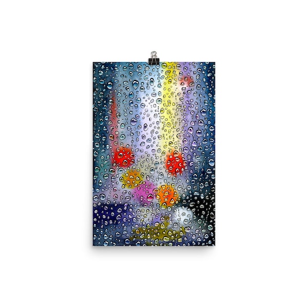 Raindrop Art Print - Etsy