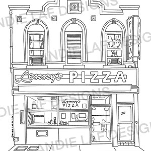 New York Printable Colouring Sheet for Adult and Kids, Urban Sketching ...