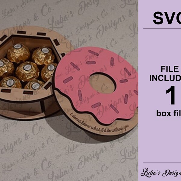 Donut Box - Etsy