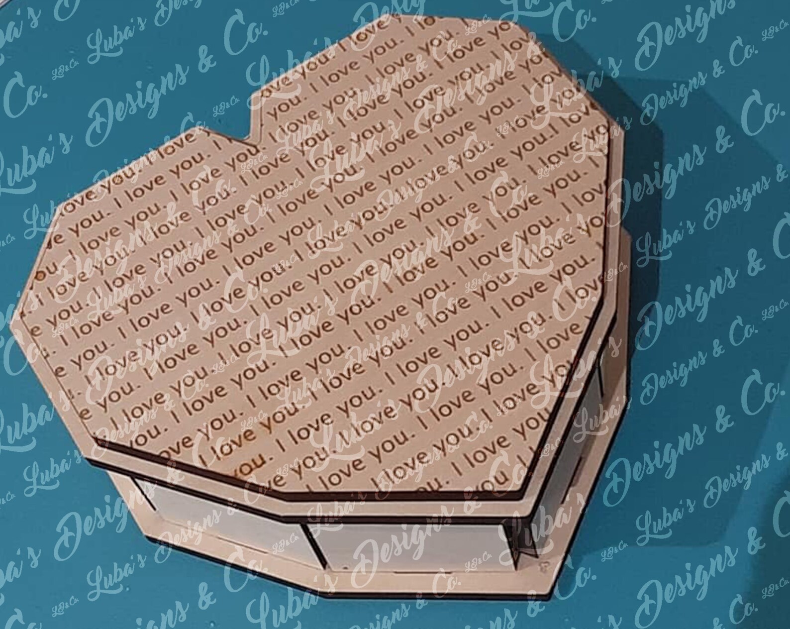 3D Heart Box File (SVG) - Etsy