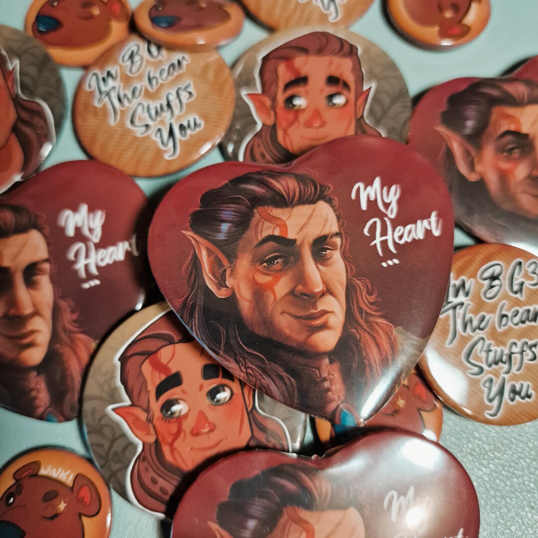 Halsin Inspired Button Badge Set - Etsy