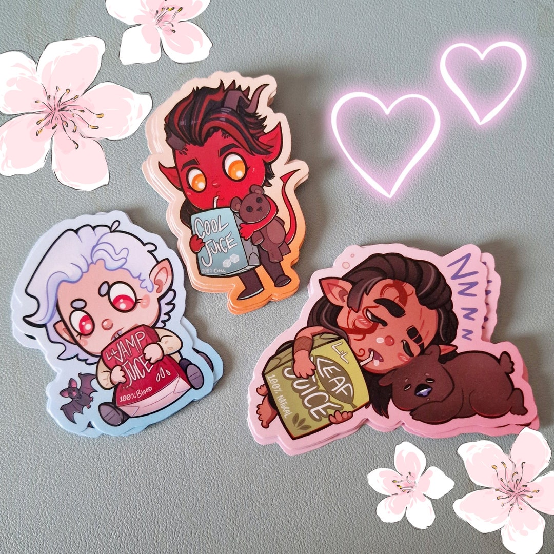 BG3 Juice Box Character Stickers - Etsy