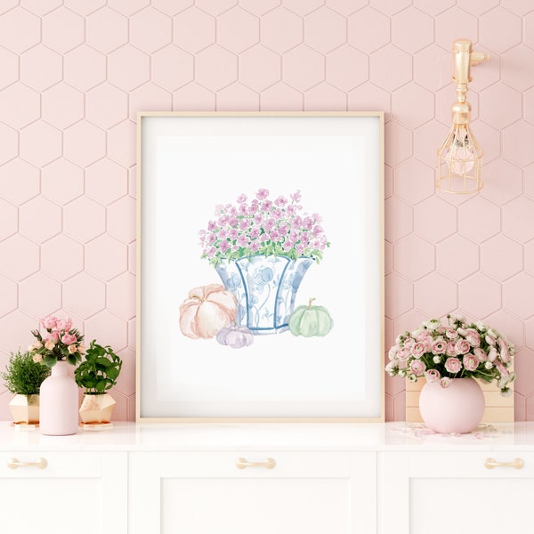 Pink Grandmillenial Wall Art - Etsy