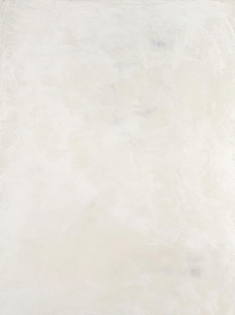 Whitewash Abstract Painting - Etsy