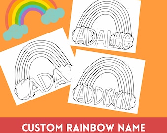 Digital Custom Princess Name Coloring Page, Personalized, Colorable ...