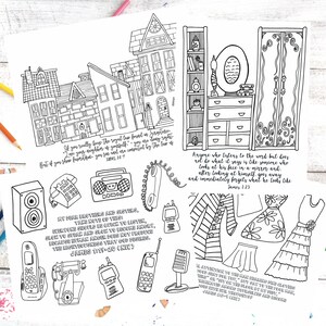 James Coloring Book, Colorful Worship, 30+ Christian Coloring Pages ...