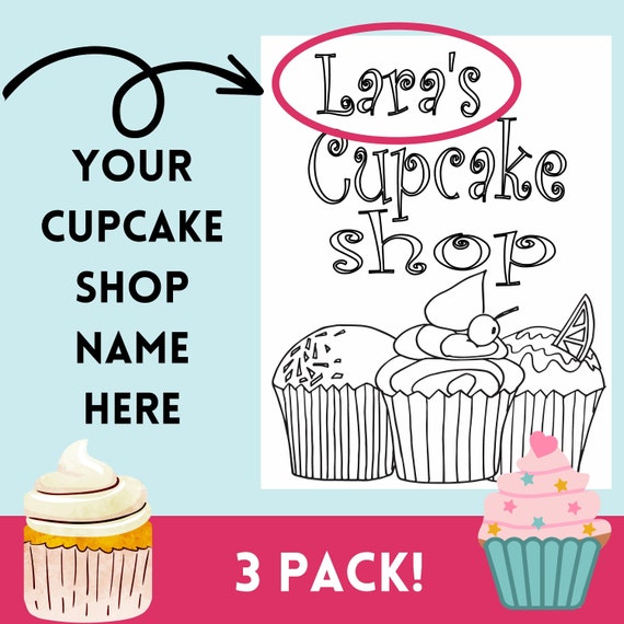 Decorate Your Own Cupcake Coloring Page