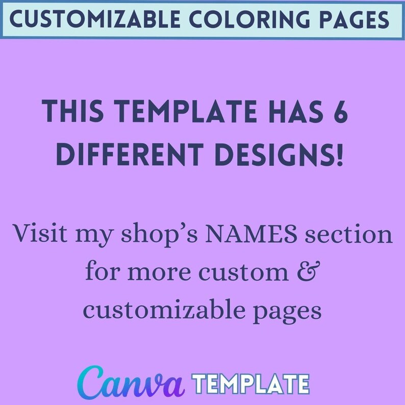 Customizable Name Coloring Pages - 6 Different Designs - Stars, Hearts ...