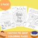 3 Pack Custom Pie Shop Coloring Page Printables - PDF - Kids Coloring ...