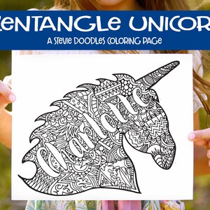 PERSONALIZED UNICORN COLORING Page Instantly Download and Print ...