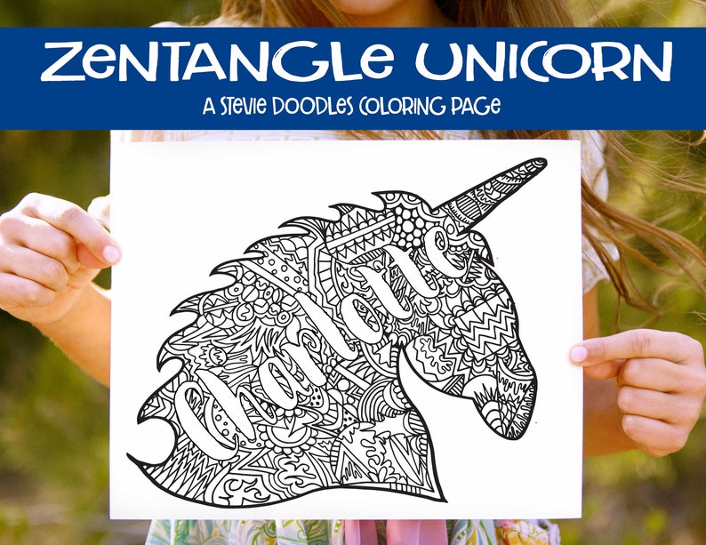PERSONALIZED UNICORN COLORING Page Instantly Download and Print ...