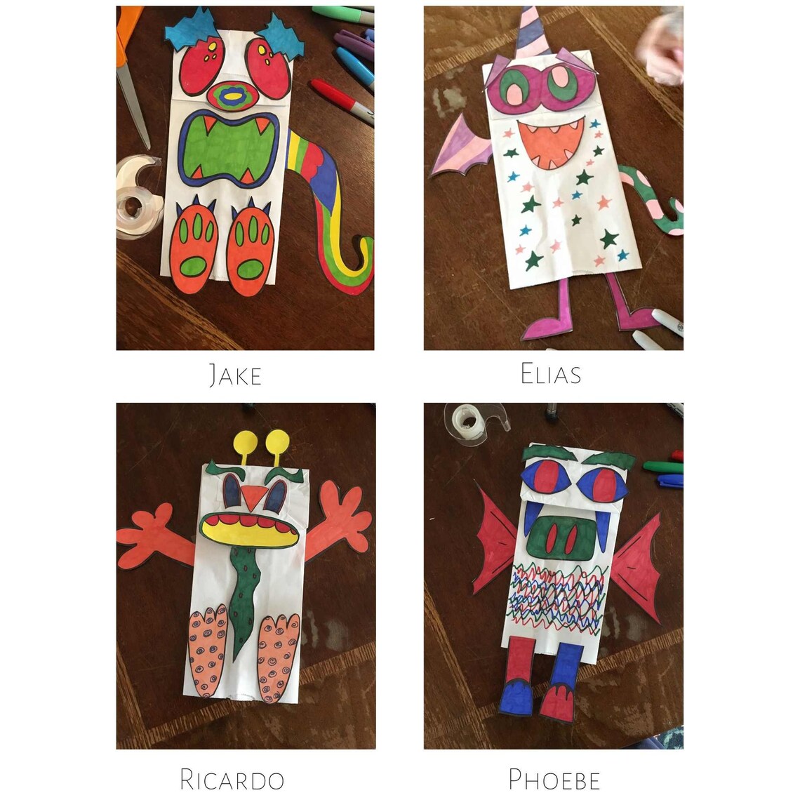 Paper Bag Monster Puppets Print and Make These Monsters as Much as You ...