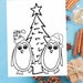 Animal Christmas Coloring Book A Digital Printable Book 21 Pages to ...