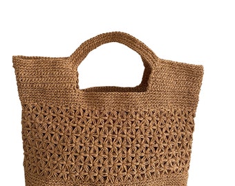 Handmade Crochet Tote Bag, Sea Bag, Straw Bag, Shoulder Bag - Etsy