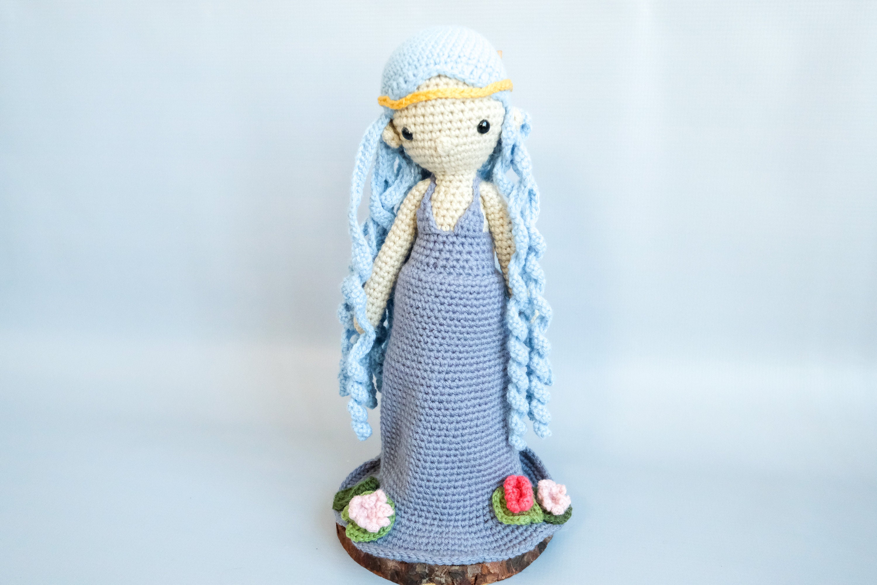 Water Lily the Nymph Girl Handmade Amigurumi Gift-doll Stuffed Toy - Etsy