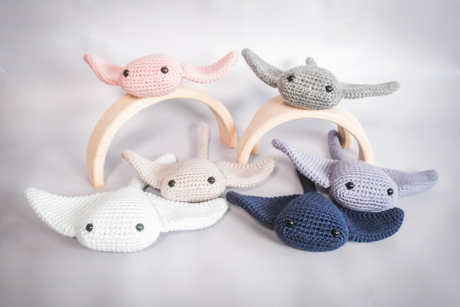 Mini Stingray Crocheted Stuffed Animal/toy (made to Order) - Etsy