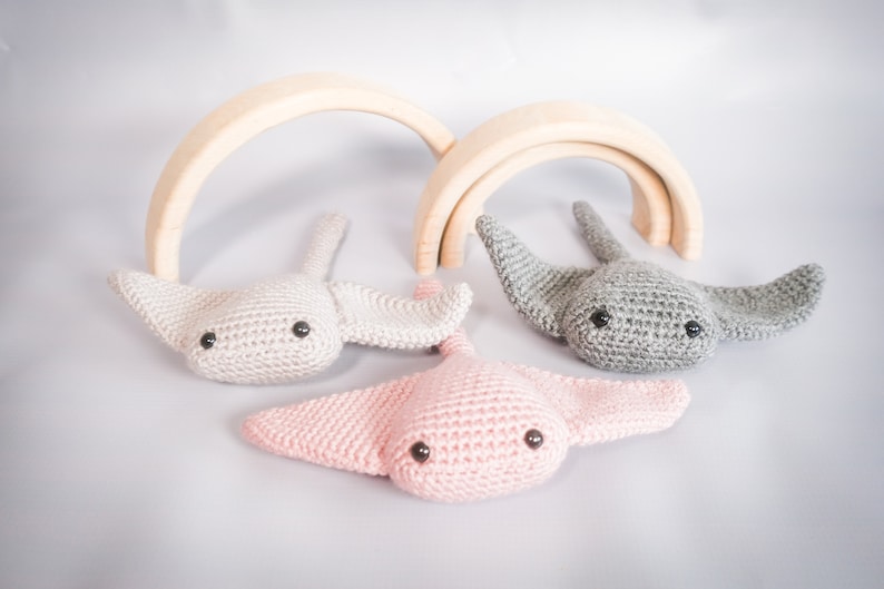 Mini Stingray Crocheted Stuffed Animal/toy (made to Order) - Etsy