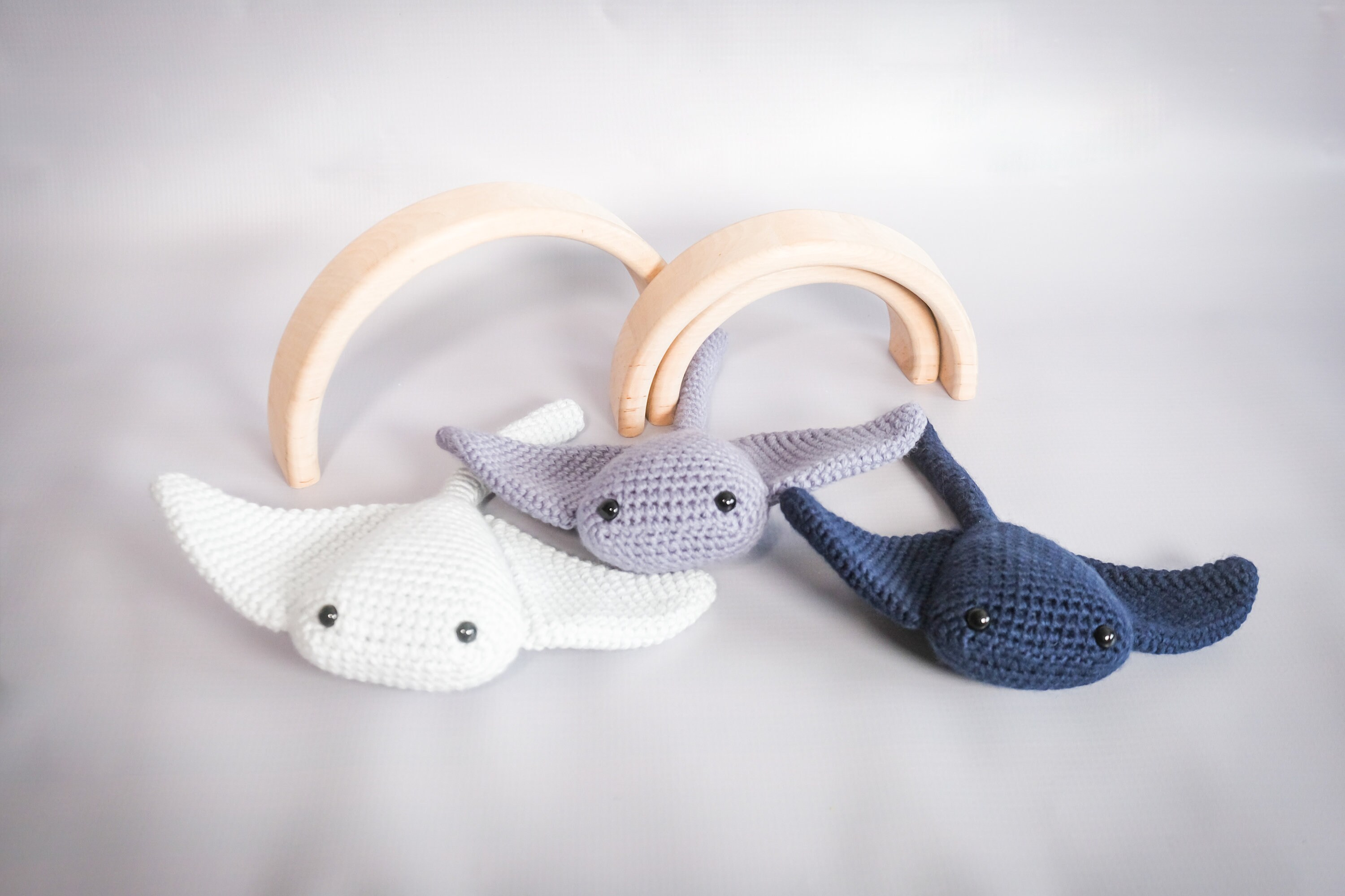 Mini Stingray Crocheted Stuffed Animal/toy (made to Order) - Etsy
