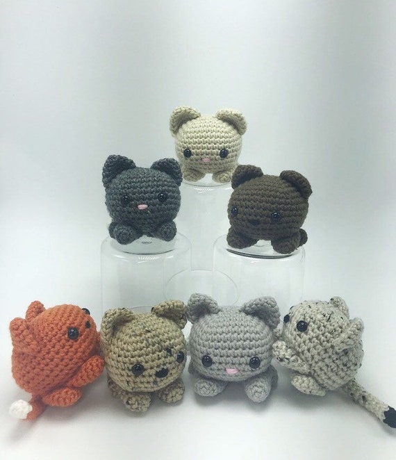 Cube Cat Crocheted Stuffed Animal/Toy Made to Order | Etsy