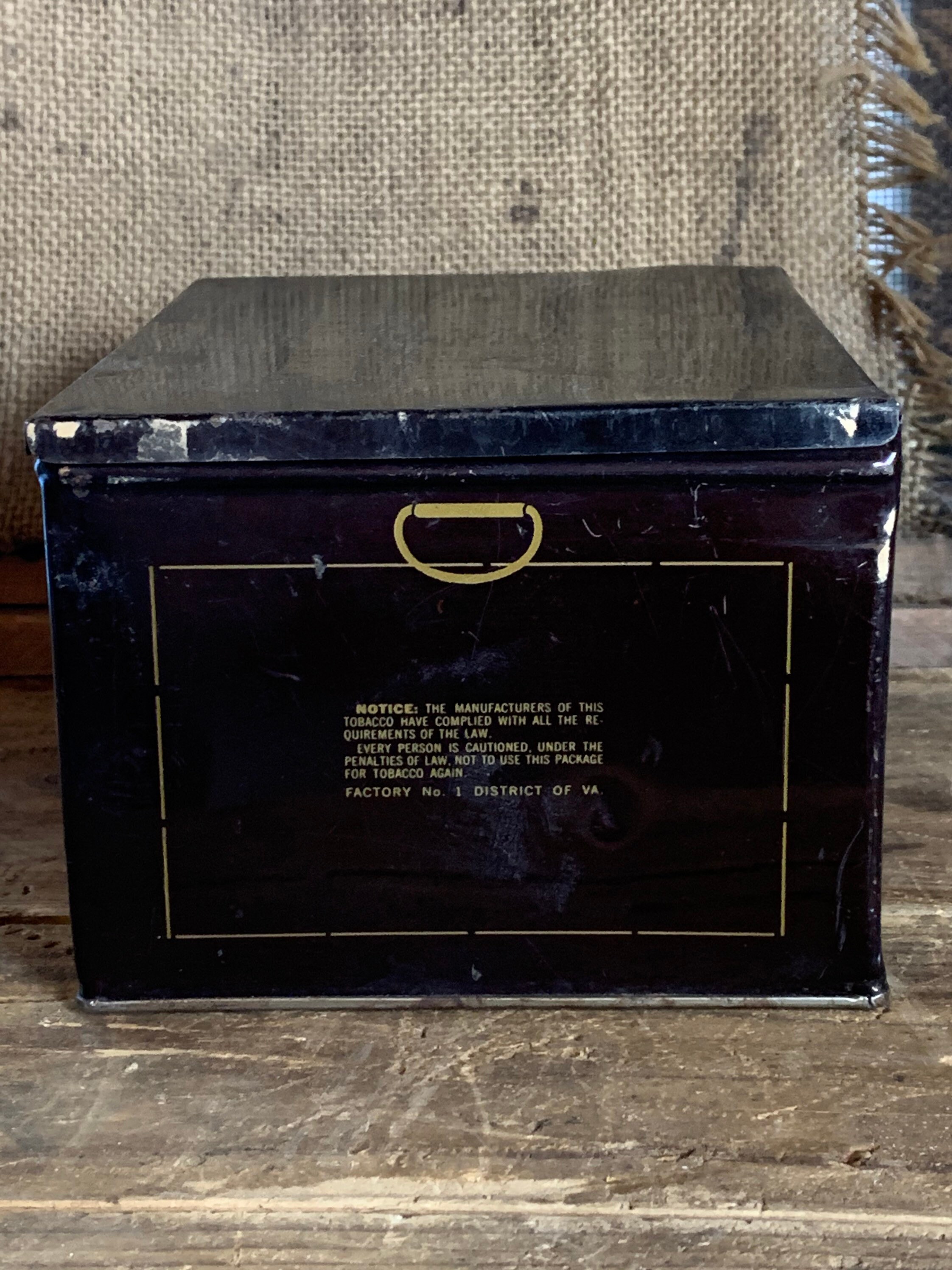 Vintage Cake Tobacco Tin - Etsy