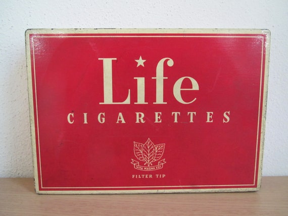 Vintage Life Cigarettes Tin - Etsy