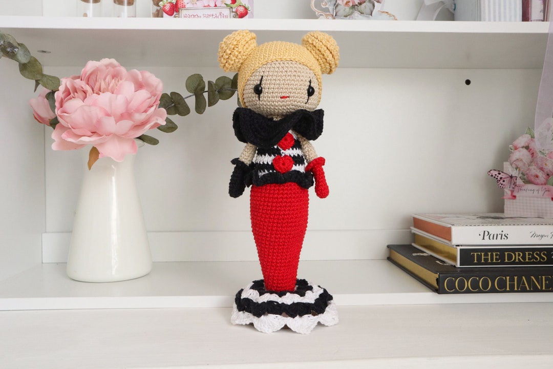 Crochet/amigurumi Clown Mermaid Doll PATTERN ONLY - Etsy