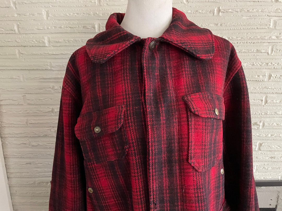Woolrich Plaid Chore Jacket / Hunting Coat / Buffalo Check / 50's ...