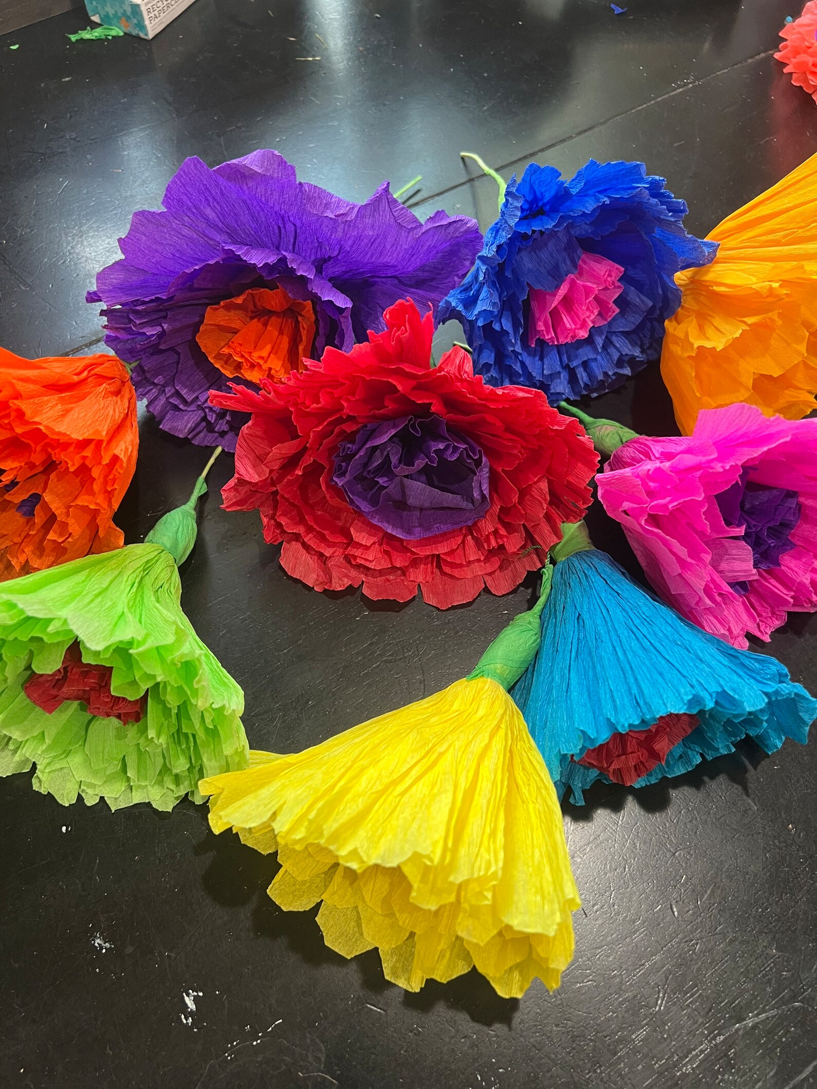 LARGE Fiesta Flowers Mexican Paper Flowers Mexican Fiesta - Etsy