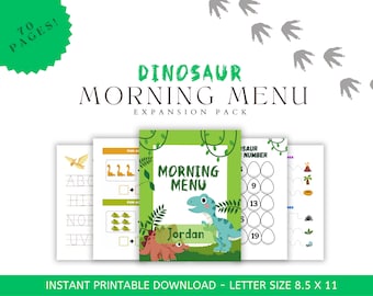 100+ Pages Morning Menu - Preschool Learning Morning Menu Printable ...