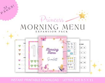 100+ Pages Morning Menu - Preschool Learning Morning Menu Printable ...