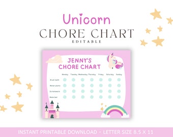 Chore Chart Construction, Editable Chore Chart, Printable, Canva ...
