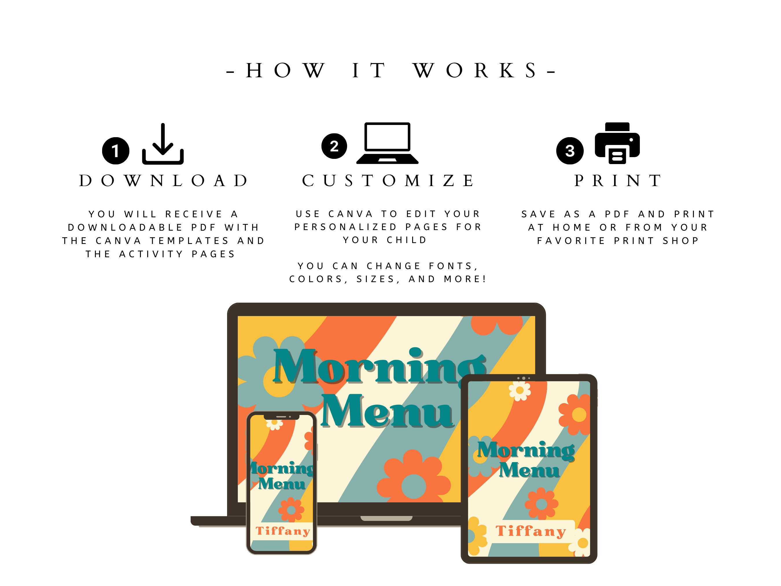 100+ Pages Morning Menu - Preschool Learning Morning Menu Printable ...