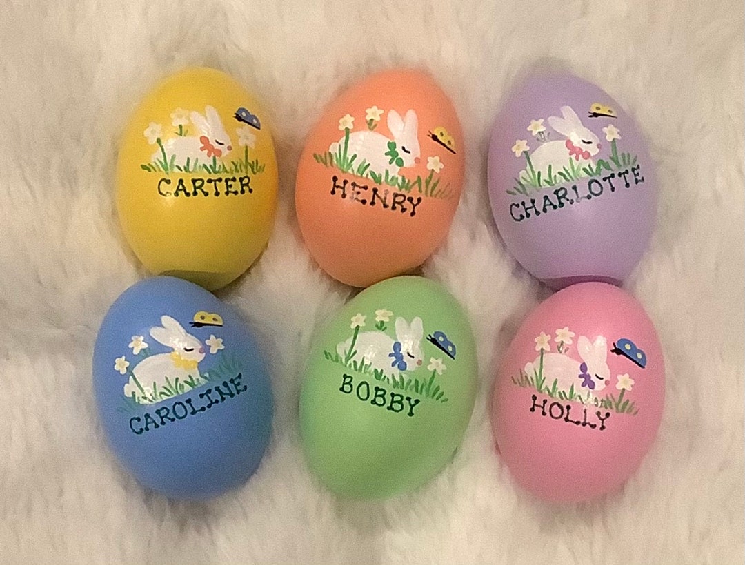 Personalized Ceramic Easter Egg 6 Colors Available - Etsy