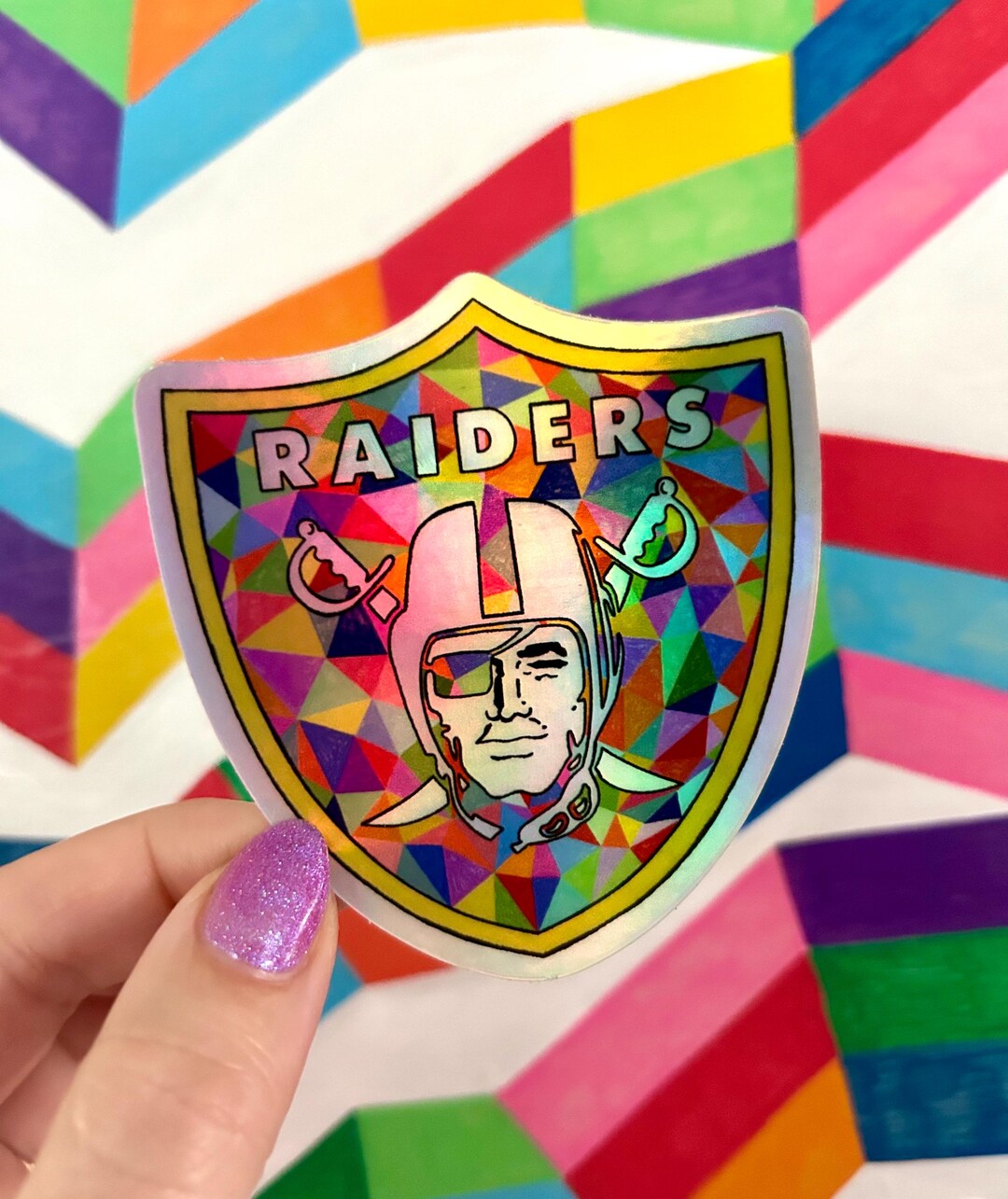 Holographic Raider Stickers - Etsy