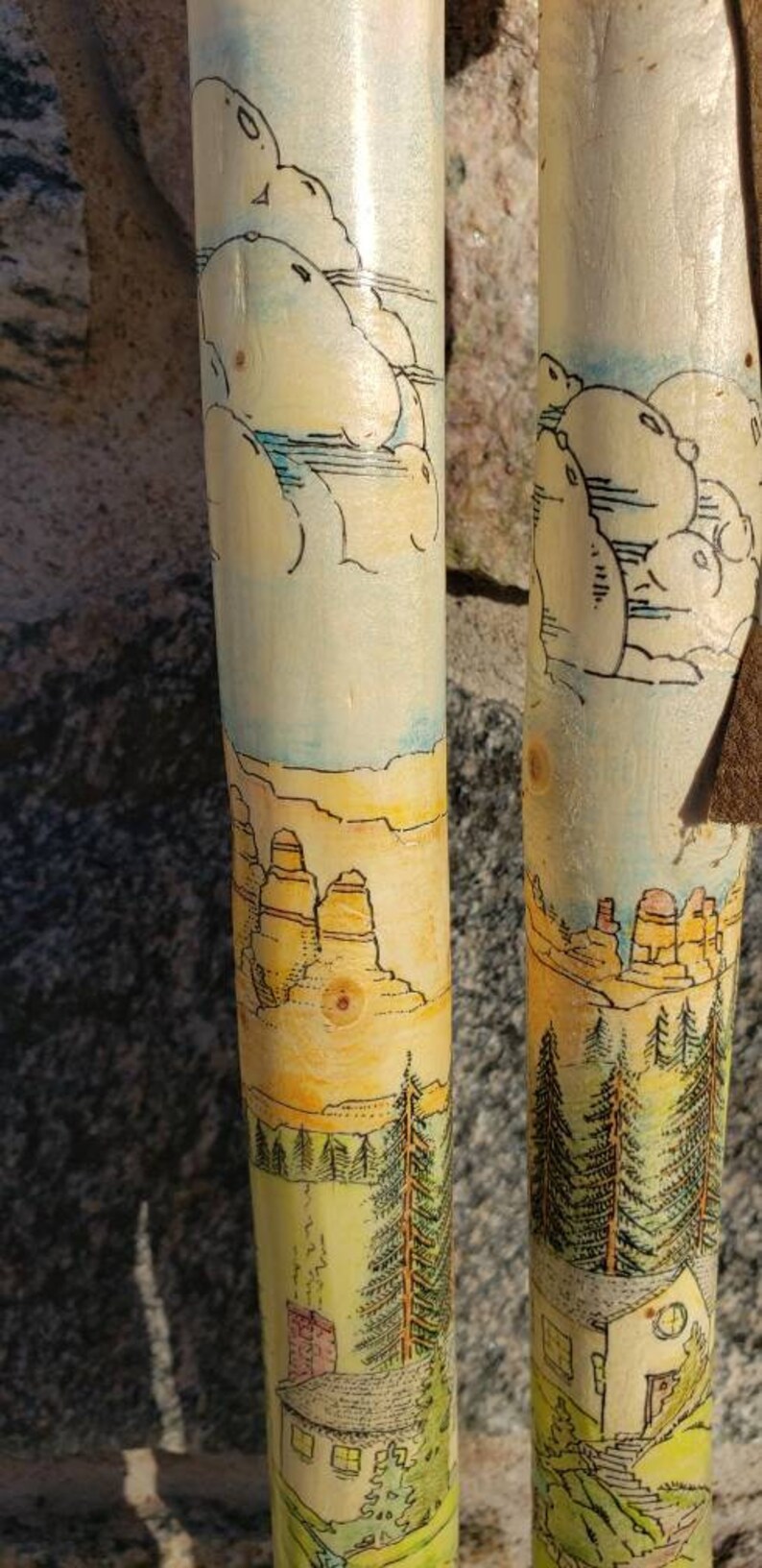 In the Pines of Arizona Walking Stick set - Etsy