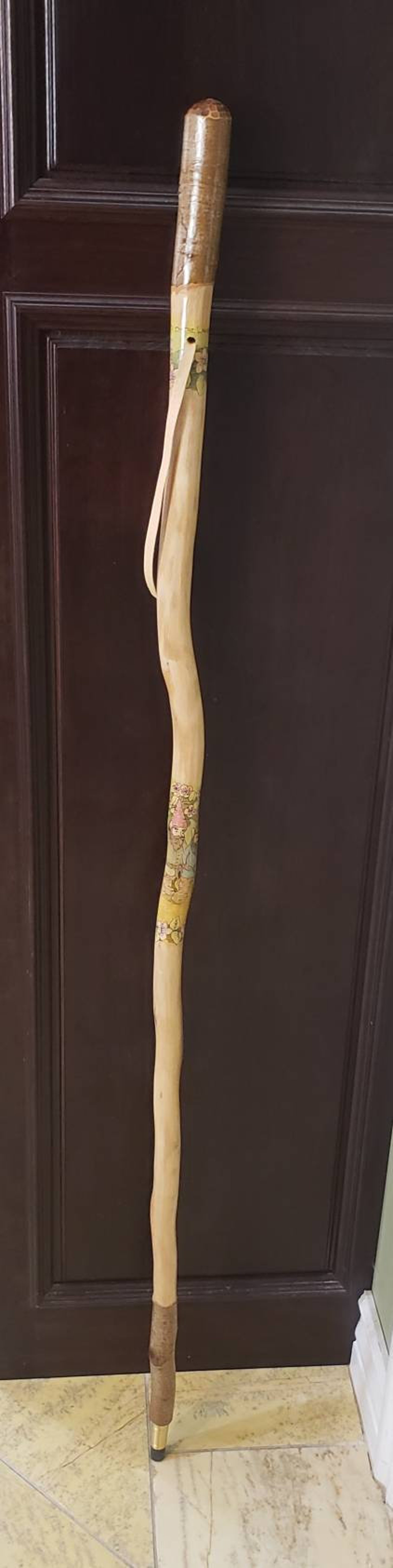 Gnomes and Cherry Blossoms Walking Stick | Etsy