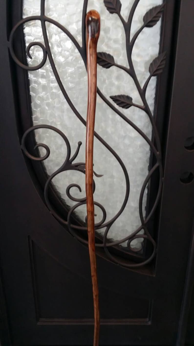 Natural Wooden Maple Walking Staff With Knob on Top - Etsy