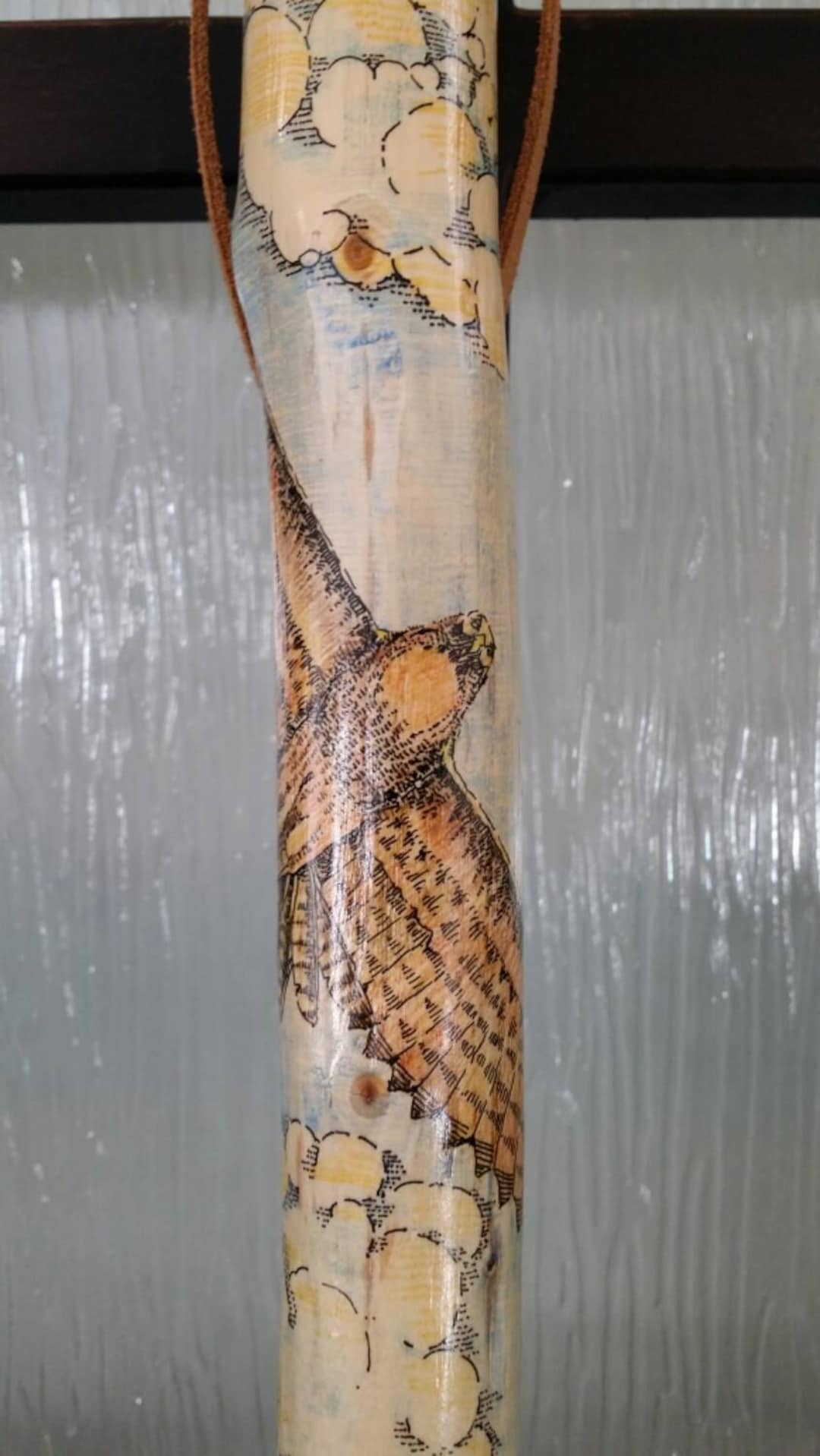 Red Tailed Hawk Walking Stick - Etsy