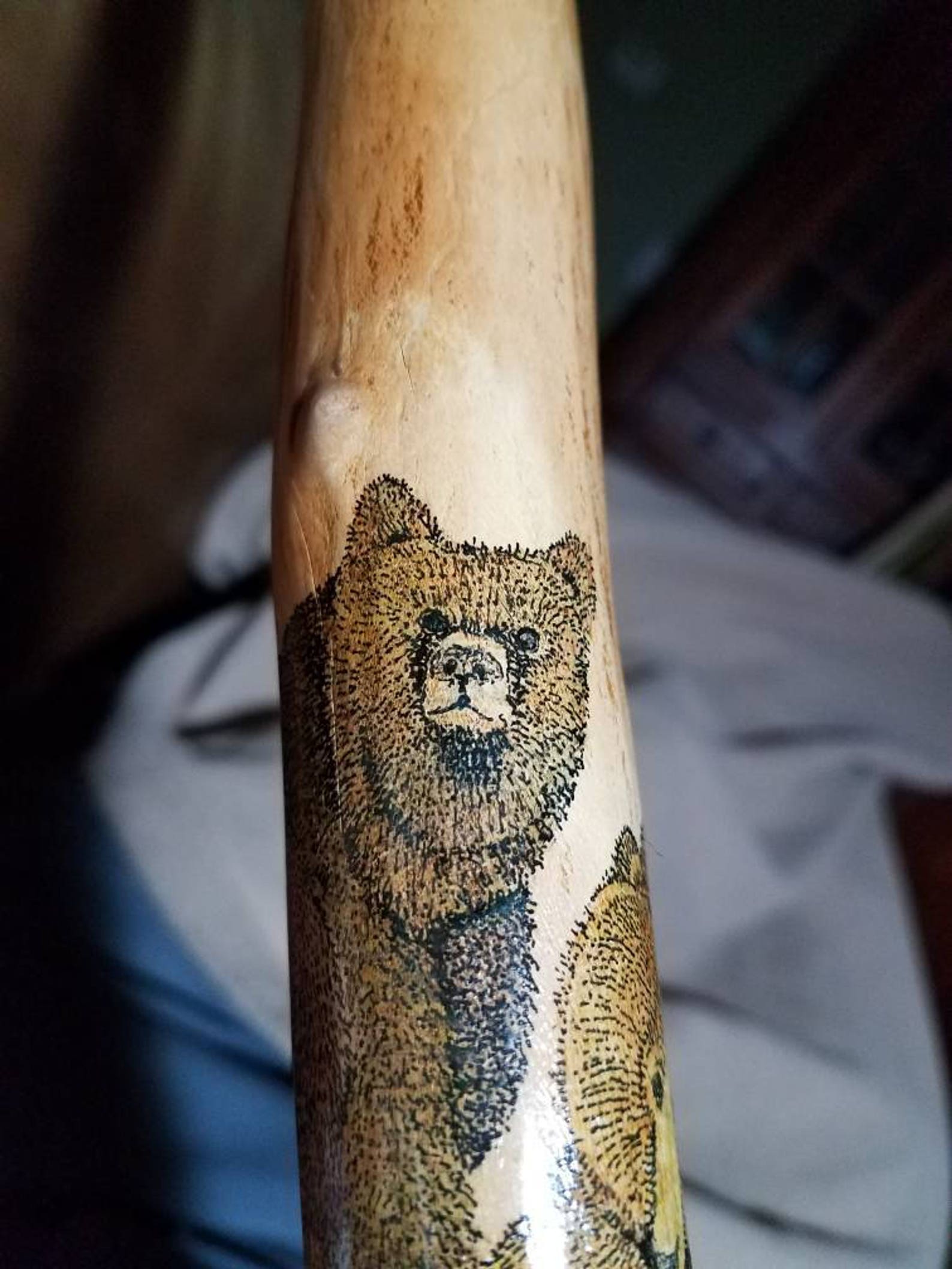 The Bears Hiking Stick - Etsy