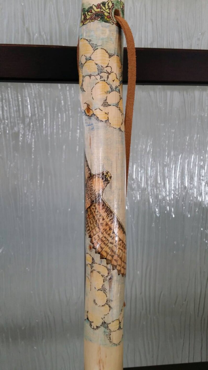 Red Tailed Hawk Walking Stick - Etsy