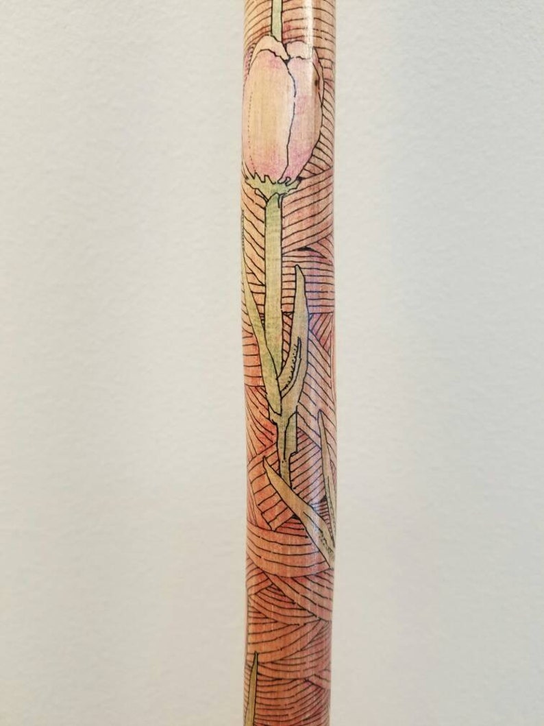 Tulips Walking Stick - Etsy
