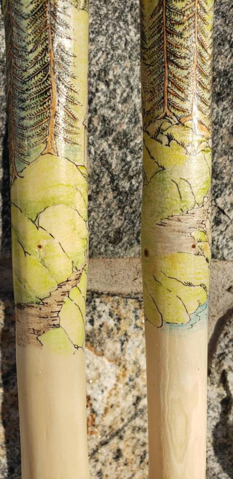 In the Pines of Arizona Walking Stick Set | Etsy