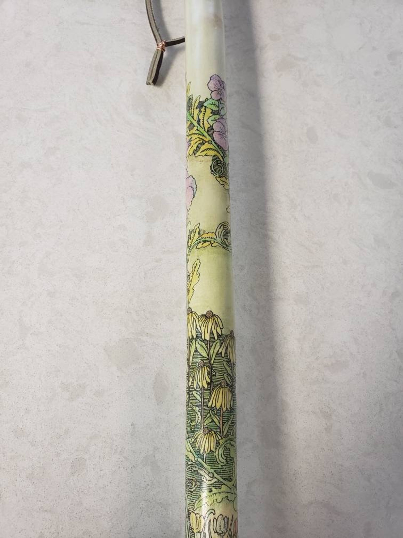 My Garden Flowers Walking Stick | Etsy