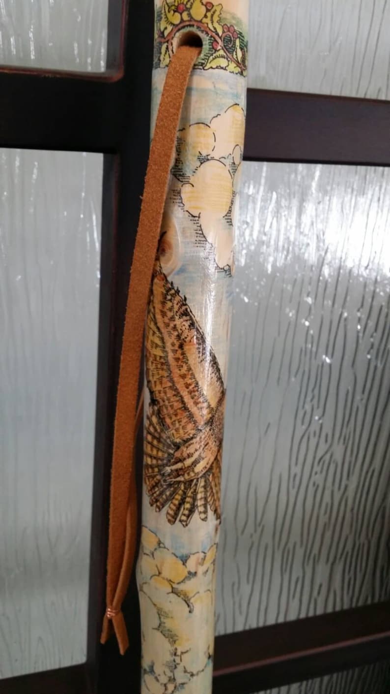 Red Tailed Hawk Walking Stick - Etsy