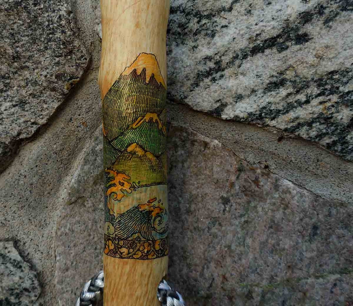 Mt Fuji Walking Stick - Etsy