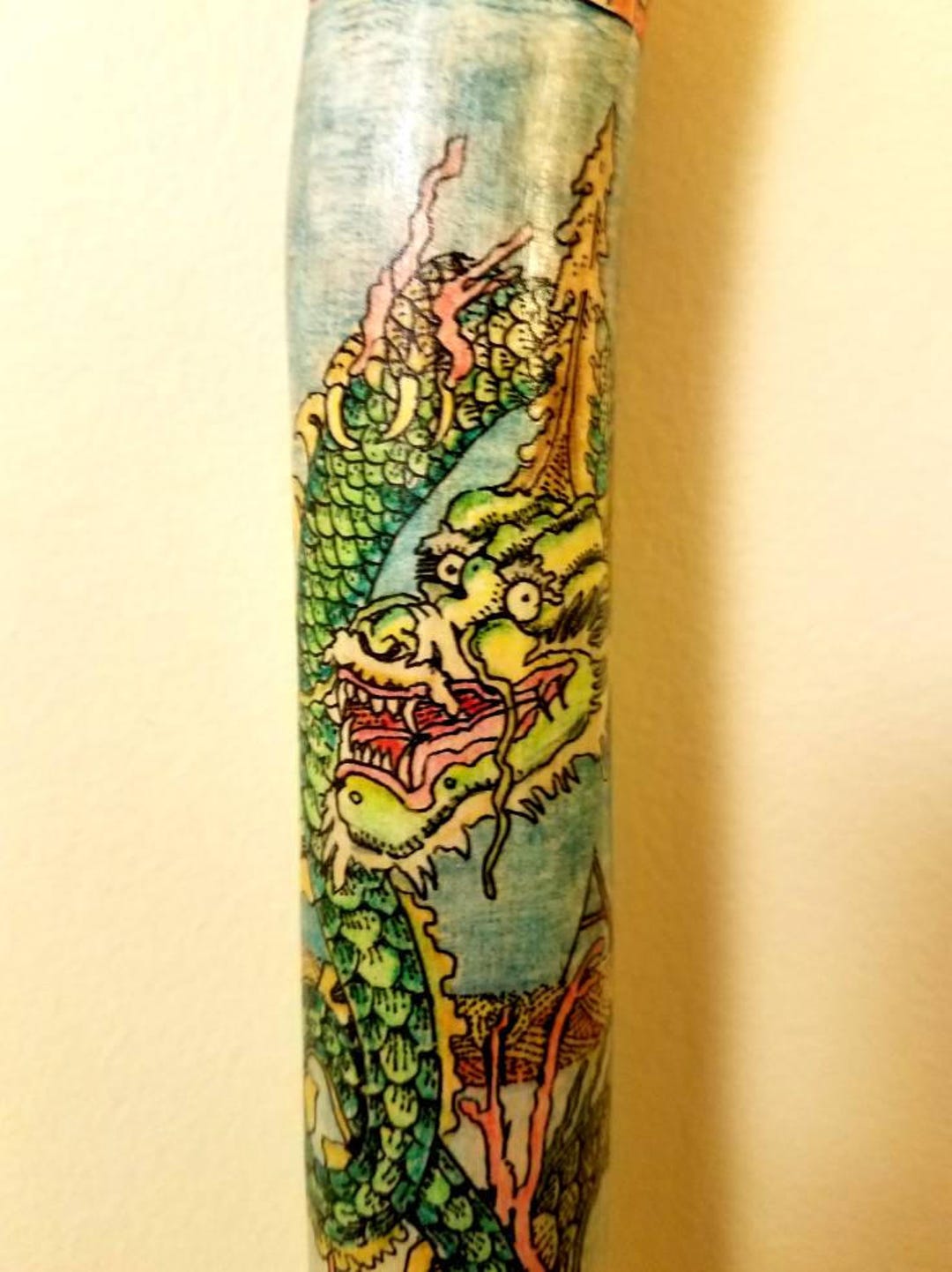 Two Dragons Hiking Stick - Etsy
