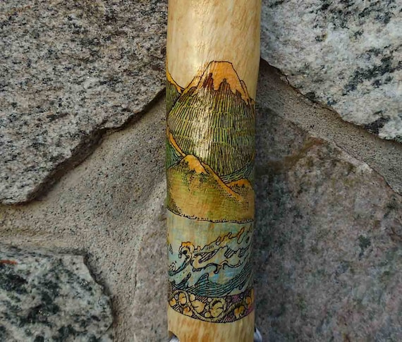 Mt Fuji Walking Stick | Etsy