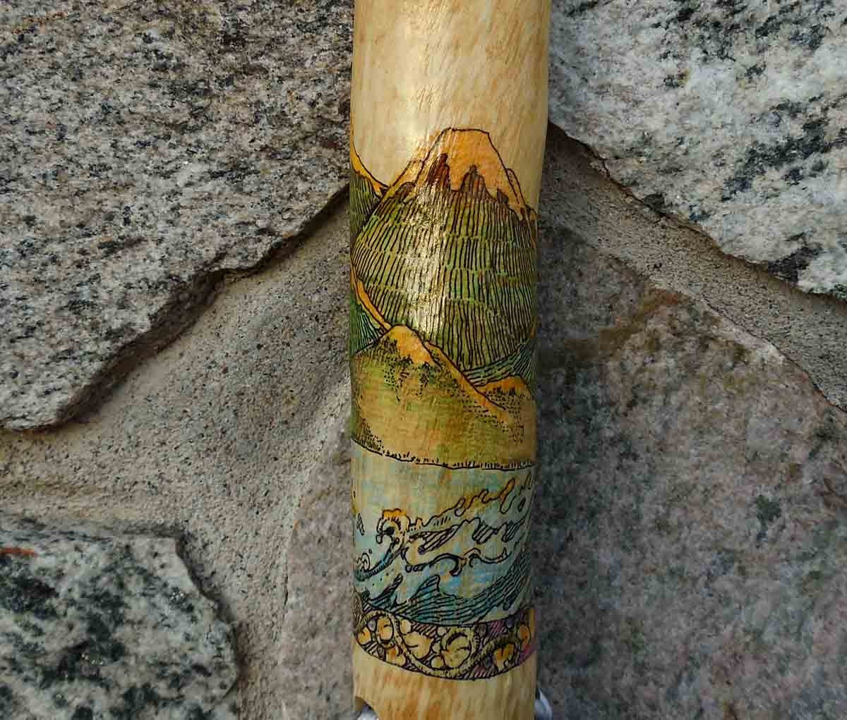 Mt Fuji Walking Stick - Etsy