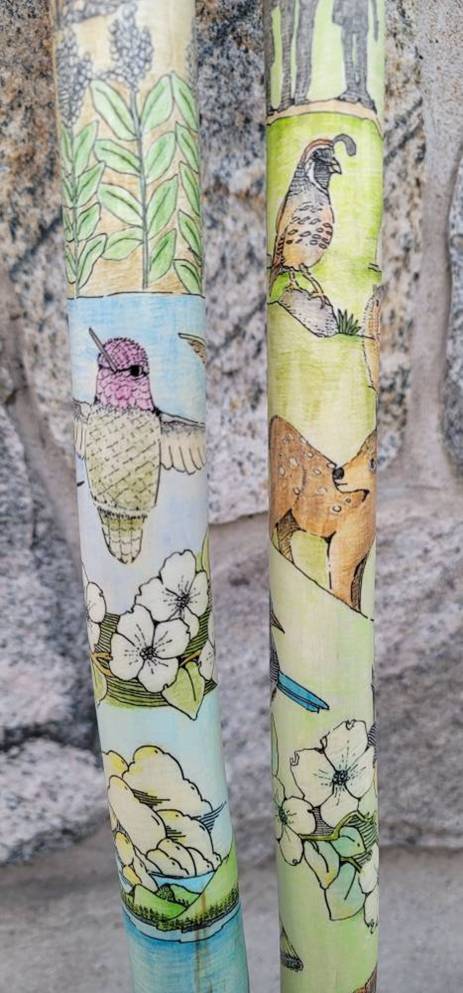 Two Together Walking Sticks | Etsy