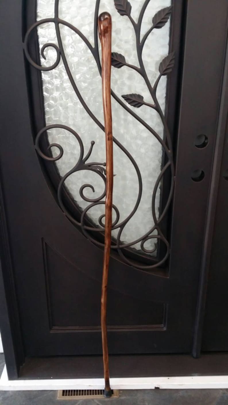 Natural Wooden Maple Walking Staff With Knob on Top - Etsy